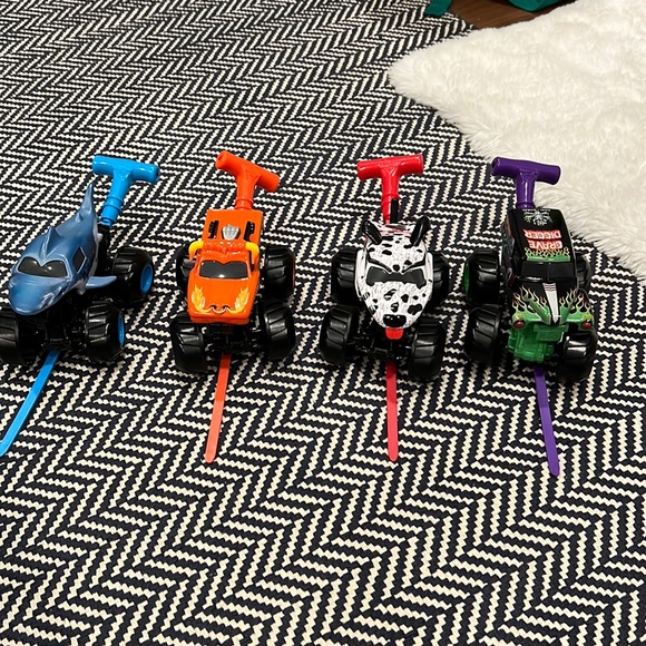 Toys | Monster Jam Pull And Release Trucks | Poshmark